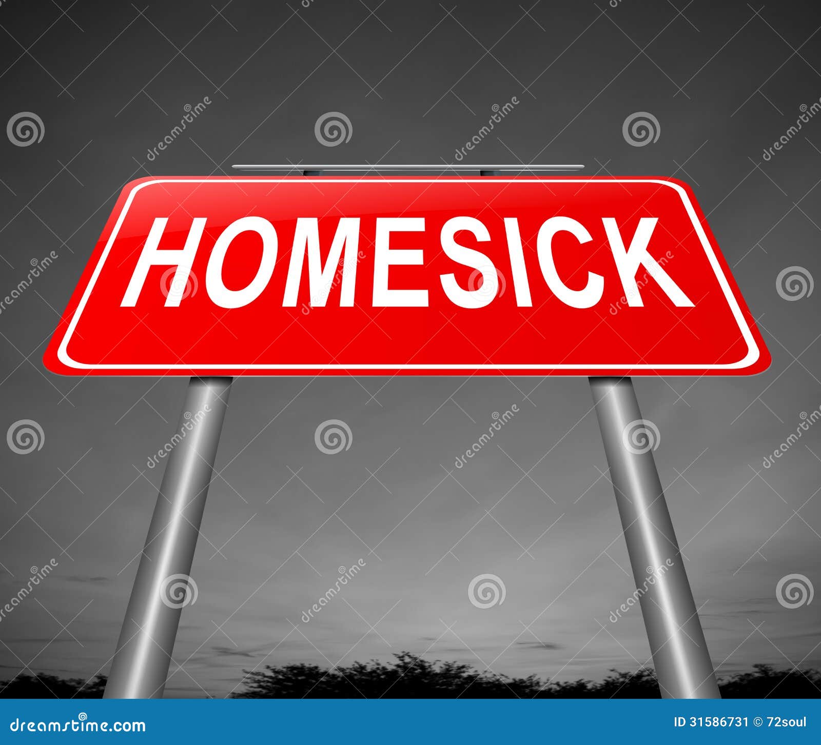 Homesick concept. stock illustration. Illustration of pine - 31586731