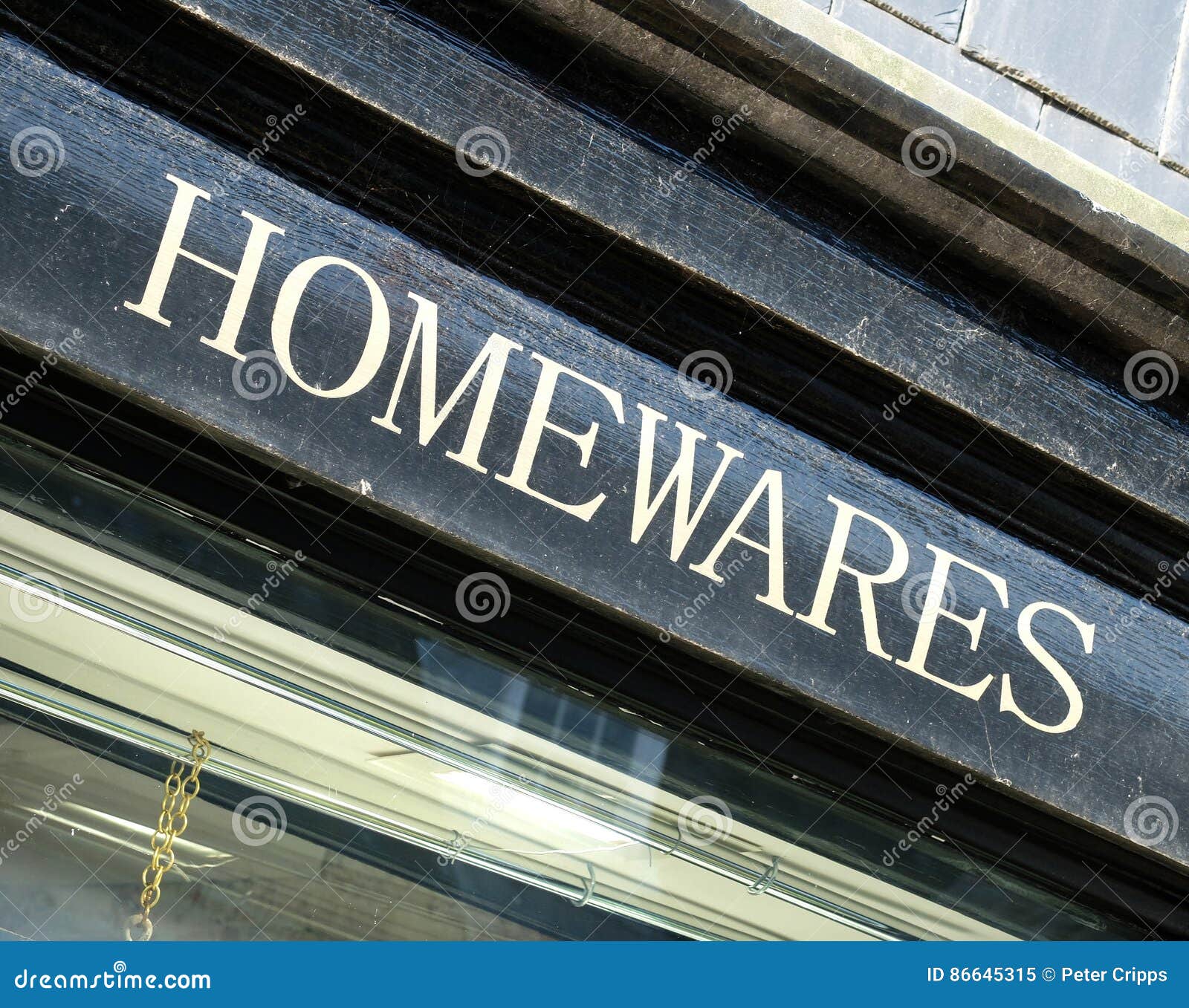 Homewares sign stock image. Image of wares, painted, sign - 86645315