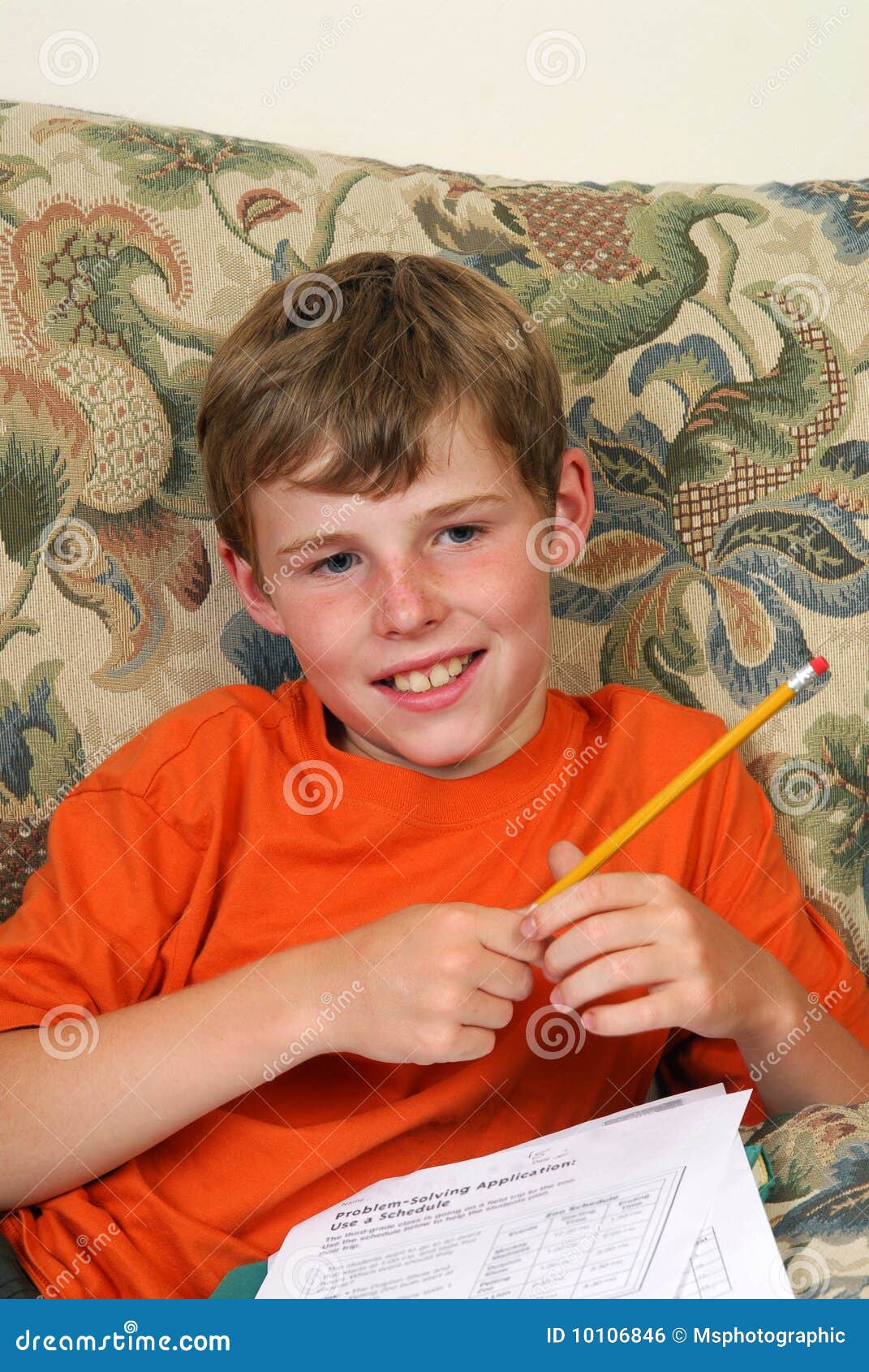 Homework stock photo. Image of schoolwork, home, happy - 10106846