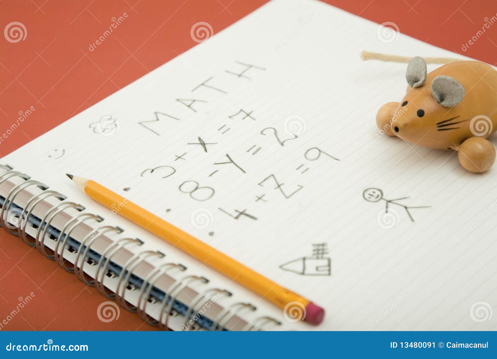 Homework stock image. Image of lesson, handwritten, learning - 13480091
