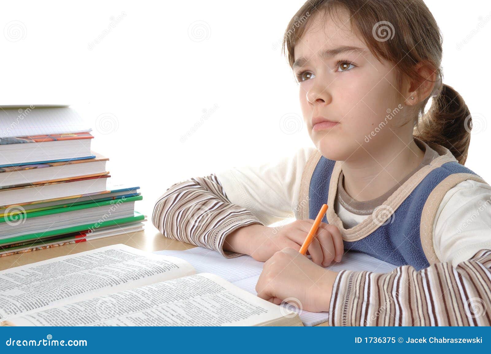 Homework stock image. Image of draw, color, concentrated - 1736375