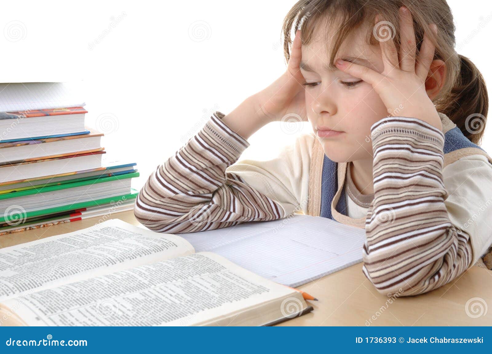 Homework stock image. Image of happy, library, look, creative - 1736393