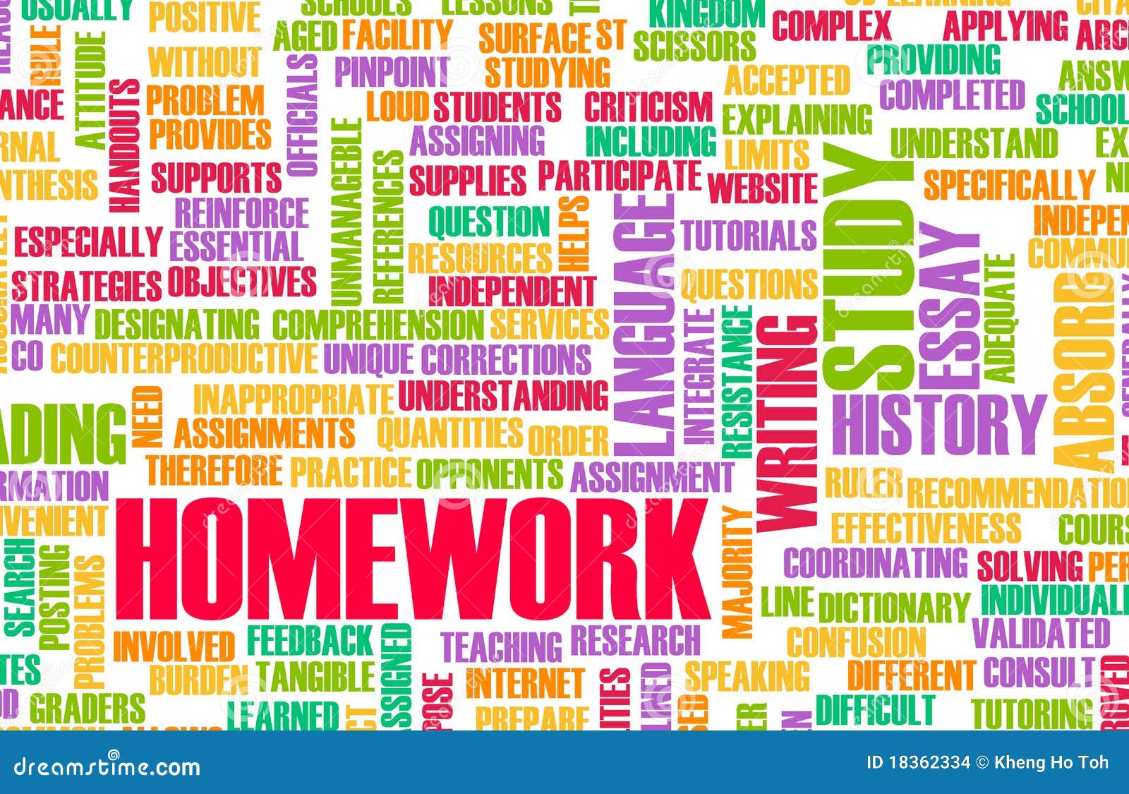 Homework stock illustration. Illustration of creative - 18362334