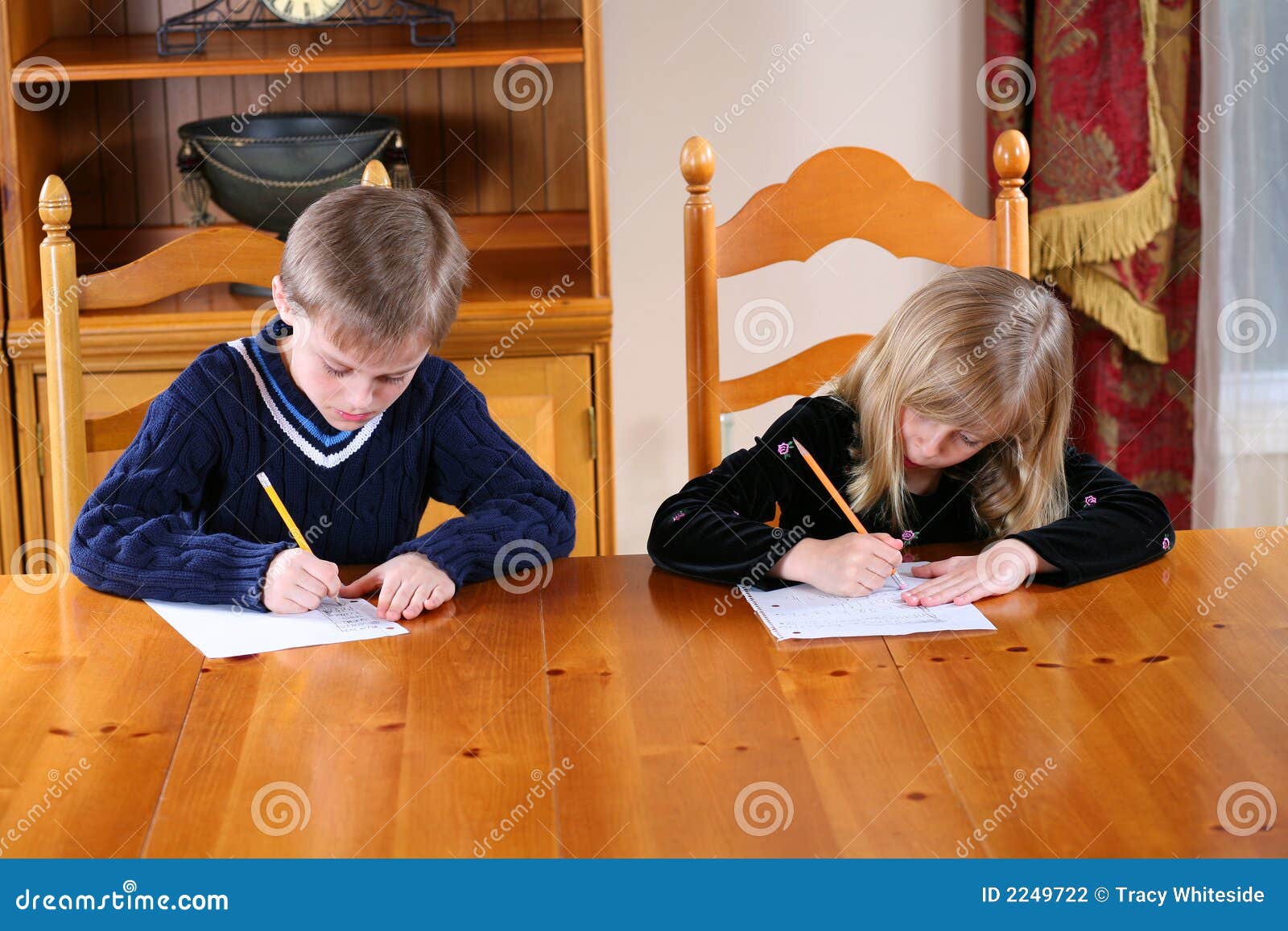 Homework stock photo. Image of school, girl, children - 2249722
