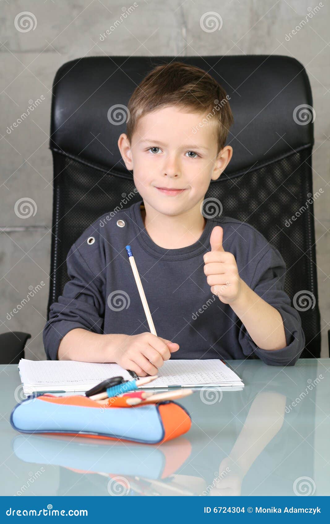 Homework stock photo. Image of preschooler, back, years - 6724304