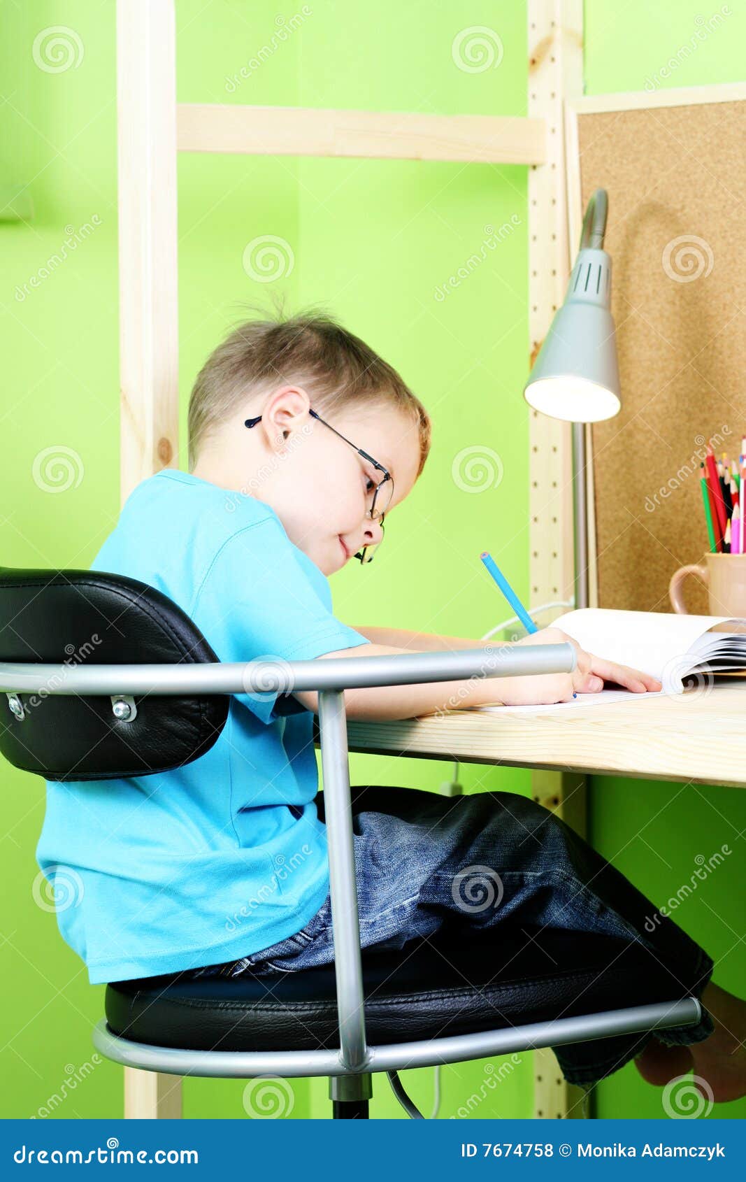 Homework stock photo. Image of eyewear, child, student - 7674758