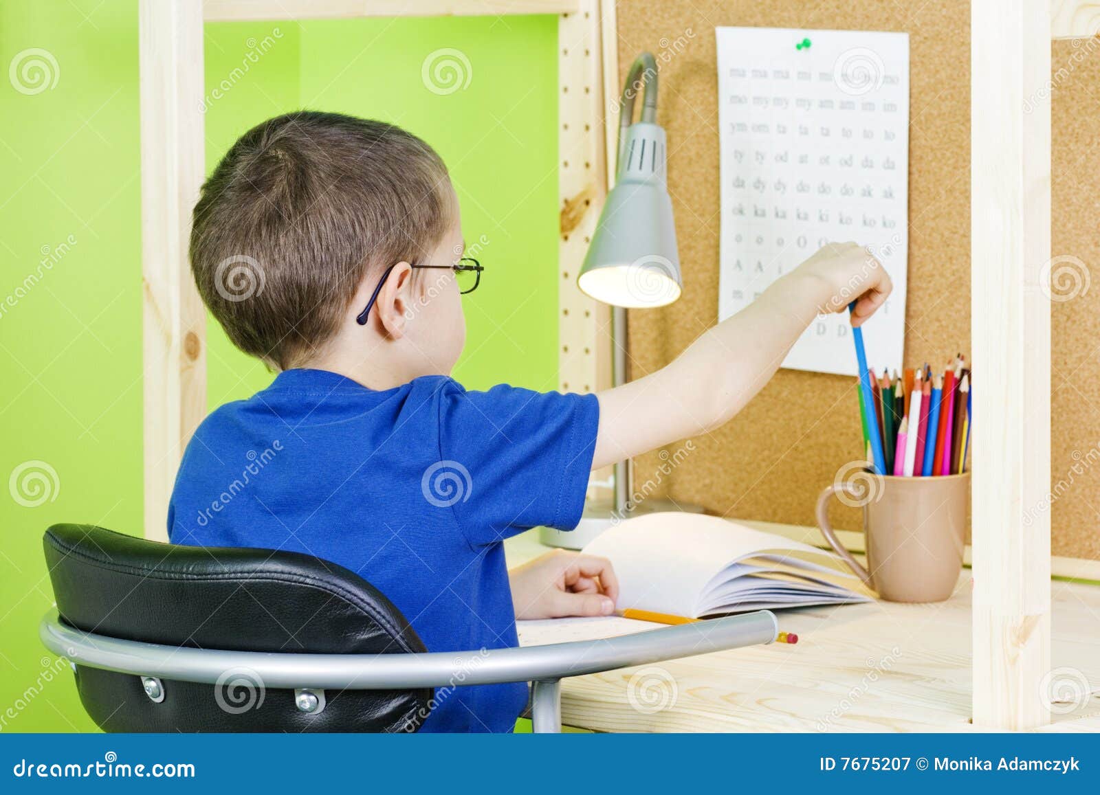 Homework stock image. Image of childhood, back, intelligence - 7675207