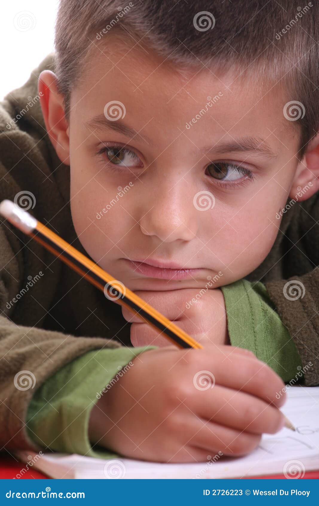 Homework boy stock image. Image of little, learn, daydream - 2726223