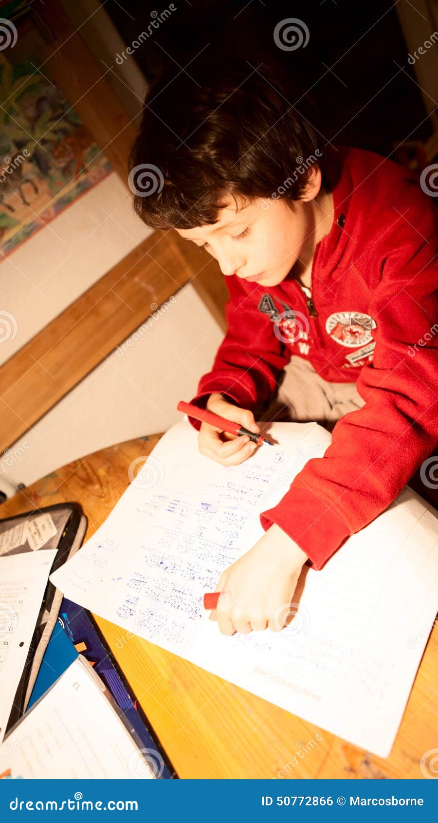 Homework stock photo. Image of making, home, learning - 50772866