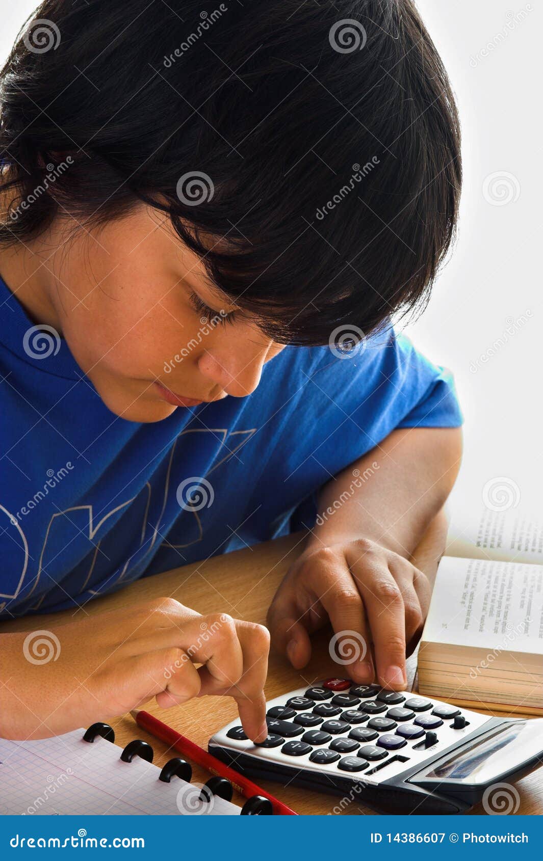 Homework desk stock image. Image of math, calculator - 14386607