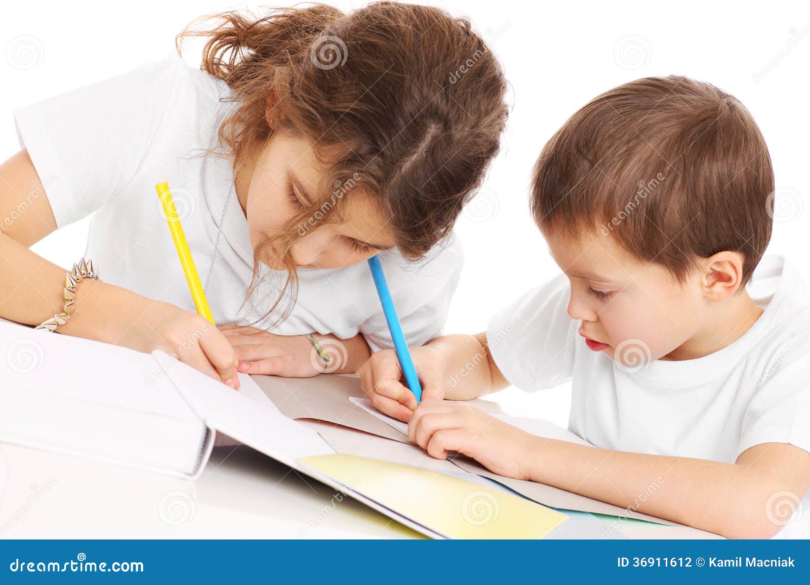 Homework is fun stock photo. Image of smiling, desk, homework - 36911612