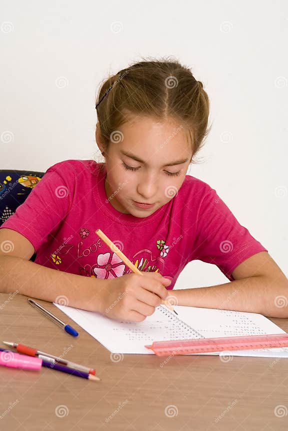 Homework I stock photo. Image of learn, educate, girl - 2917554