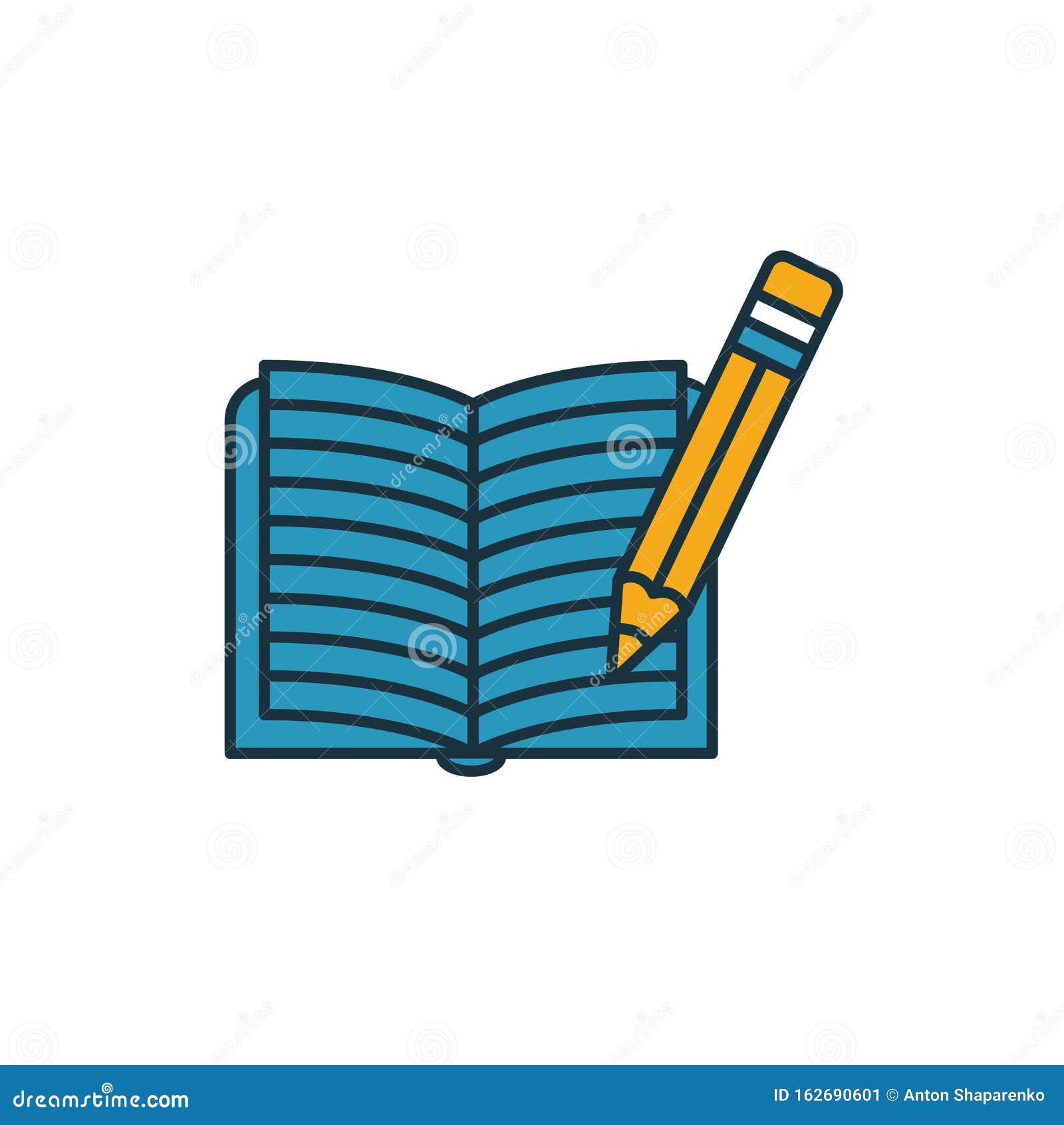 Homework Icon. Simple Element from School Icons Collection Stock ...