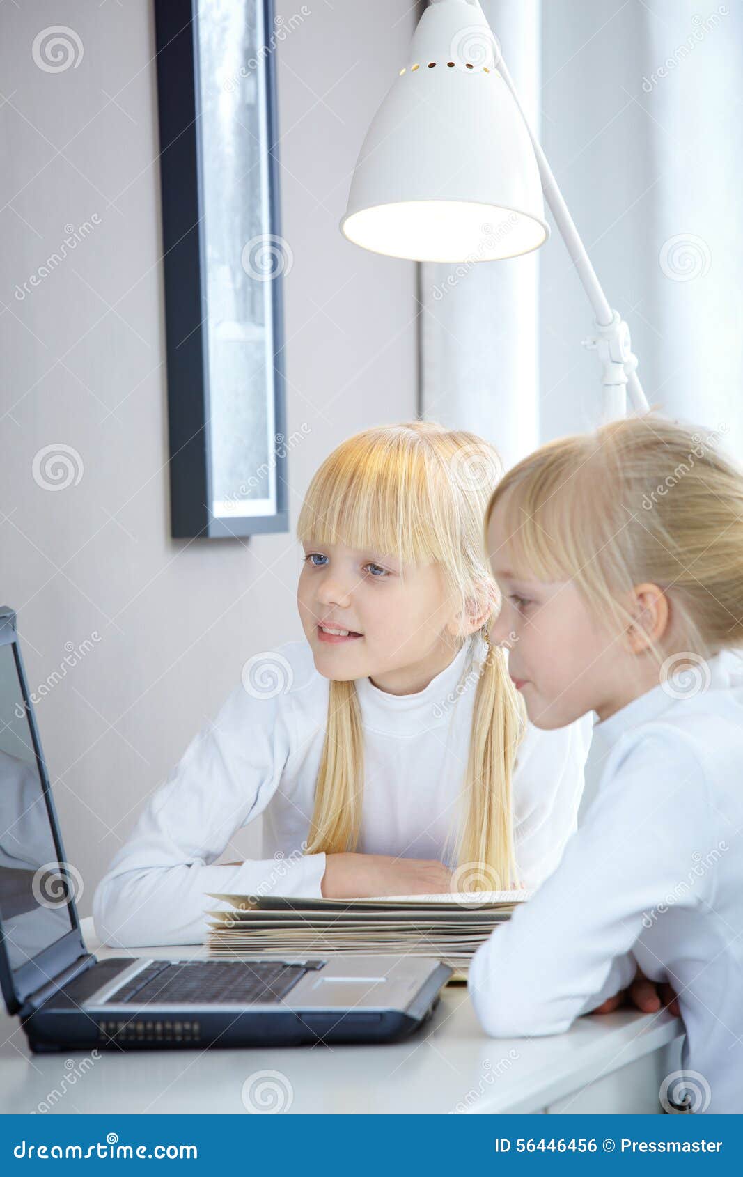 Homework stock photo. Image of family, computing, homework - 56446456