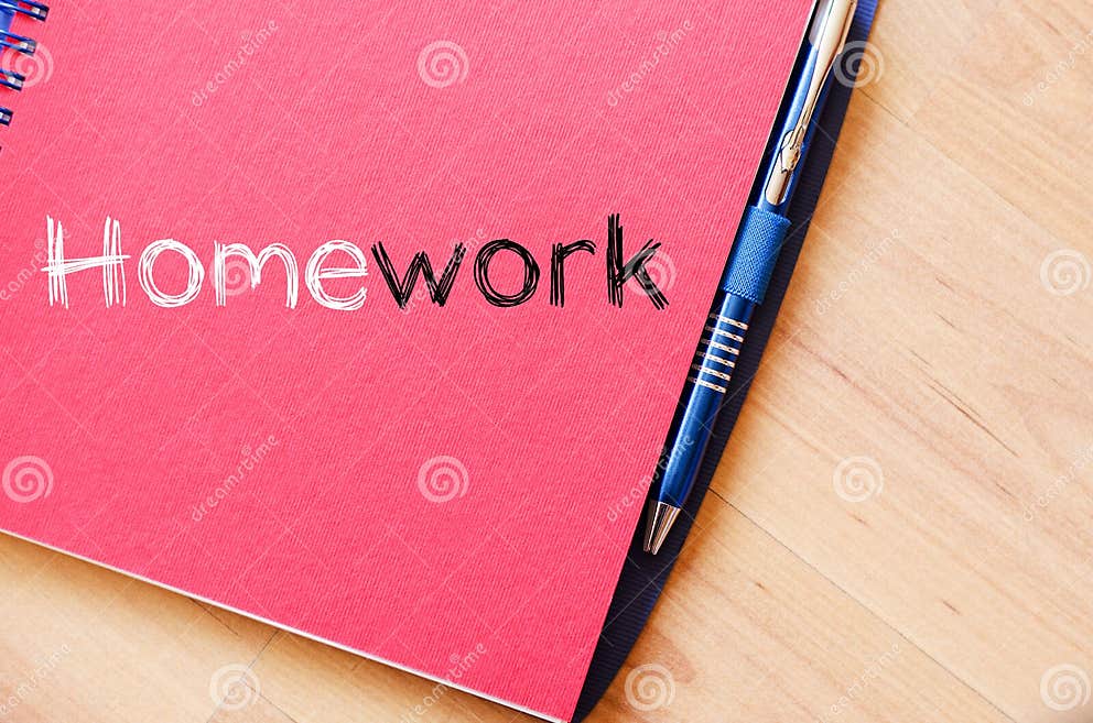 Homework Text Concept on Notebook Stock Image - Image of list, diary ... Homework Text Concept on Notebook Stock Image - Image of list, diary ...