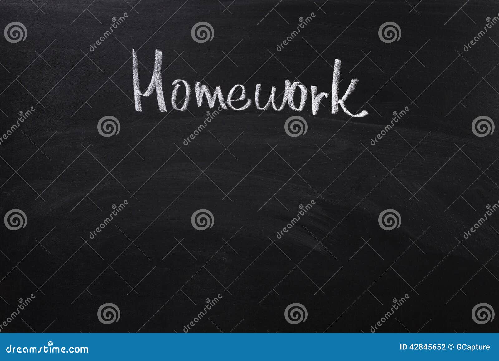 Homework Word Blackboard Stock Images - 250 Photos