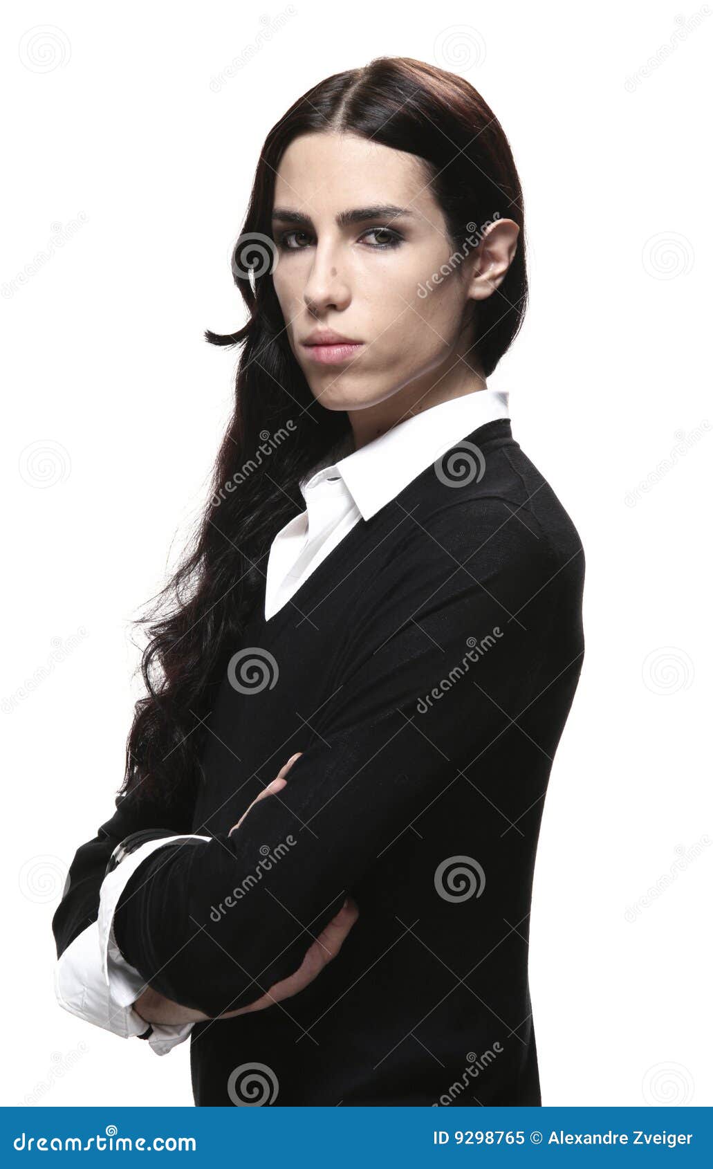 Homme androgyne image stock. Image du yeux, cheveu, personne - 9298765