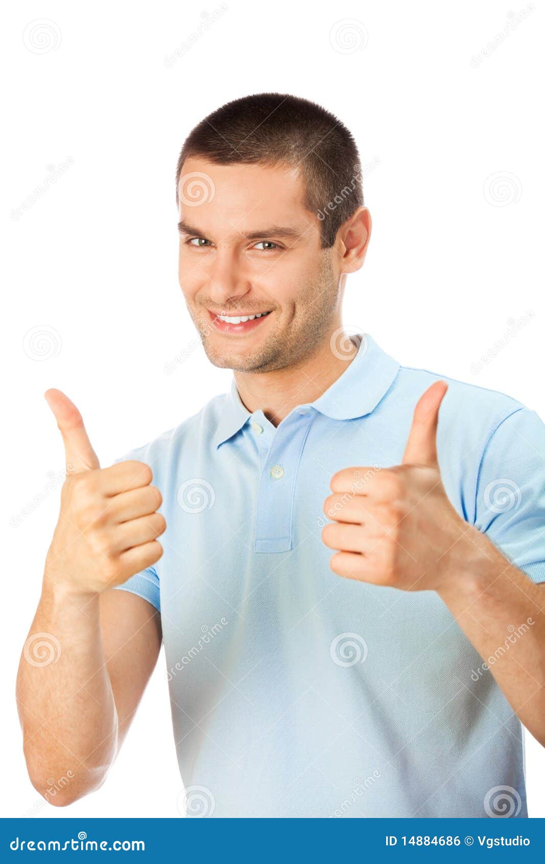Homme Avec Des Pouces Vers Le Haut Photo stock - Image du frais, geste ...