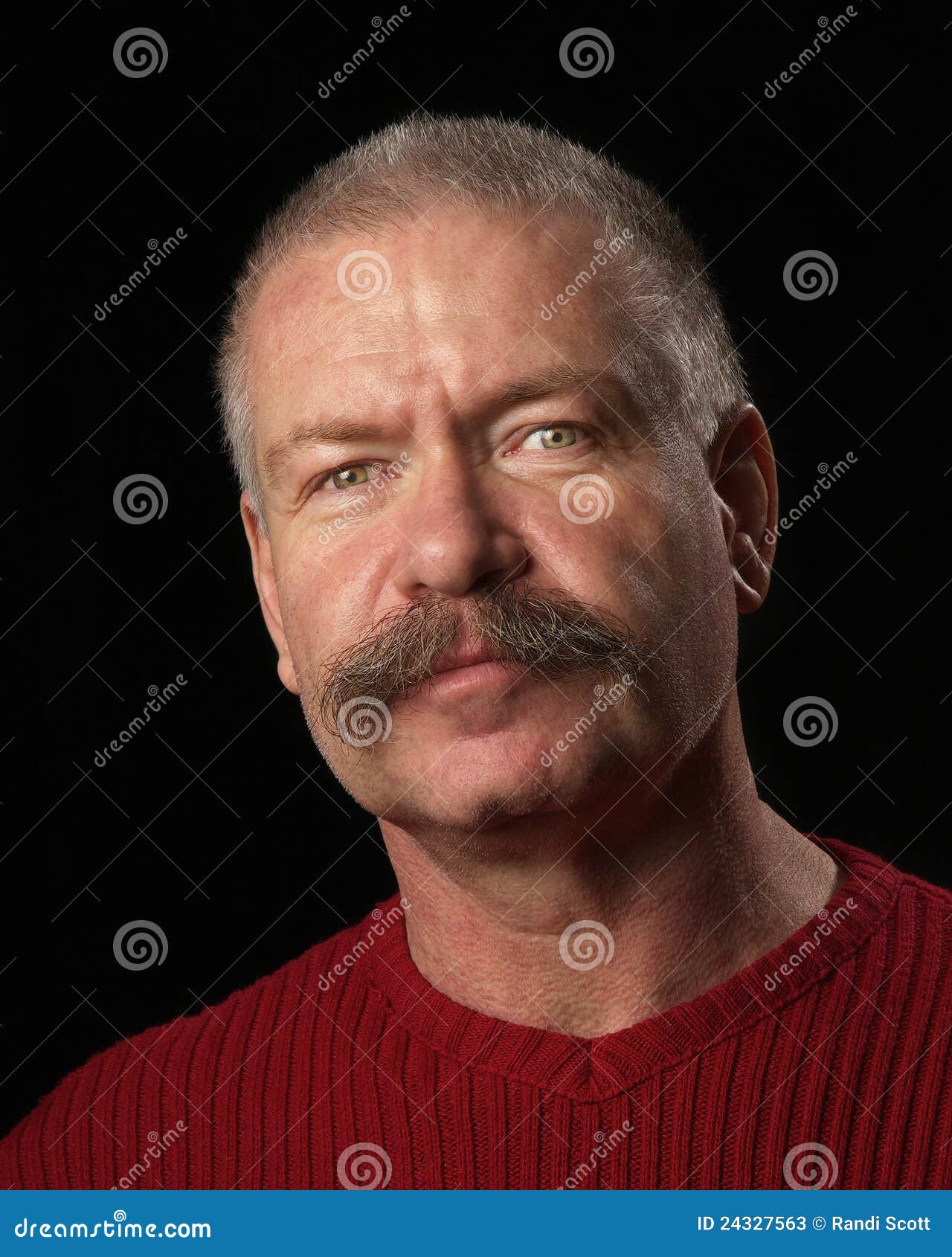Homme Avec La Moustache Touffue Image stock - Image of caucasien ...