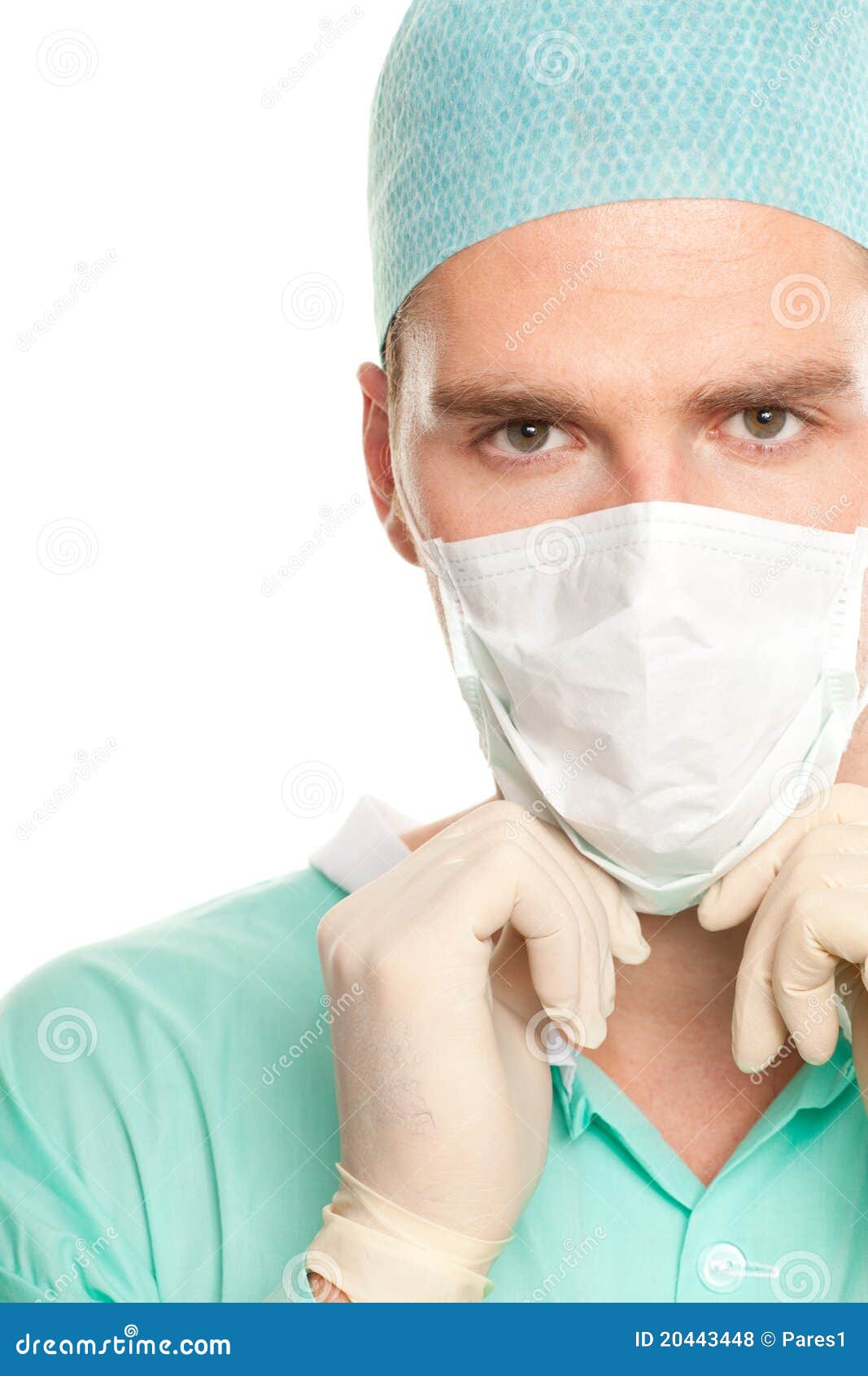 Homme avec le masque blanc photo stock. Image du soin - 20443448