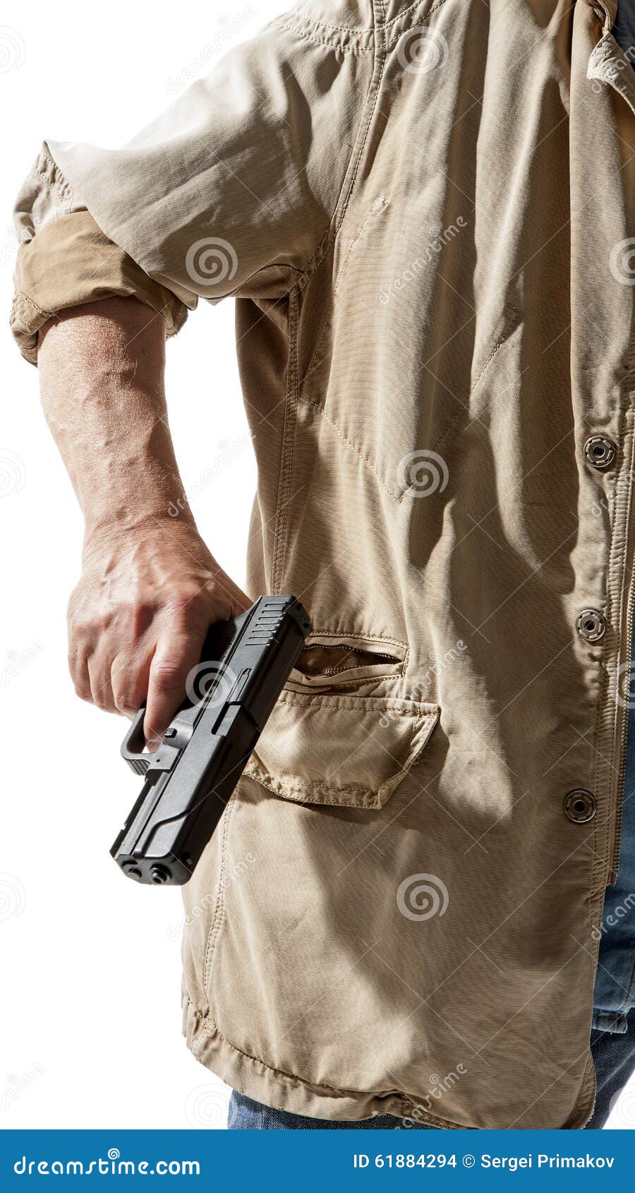 Homme Avec Un Revolver En Sa Main Photo stock - Image du criminel ...