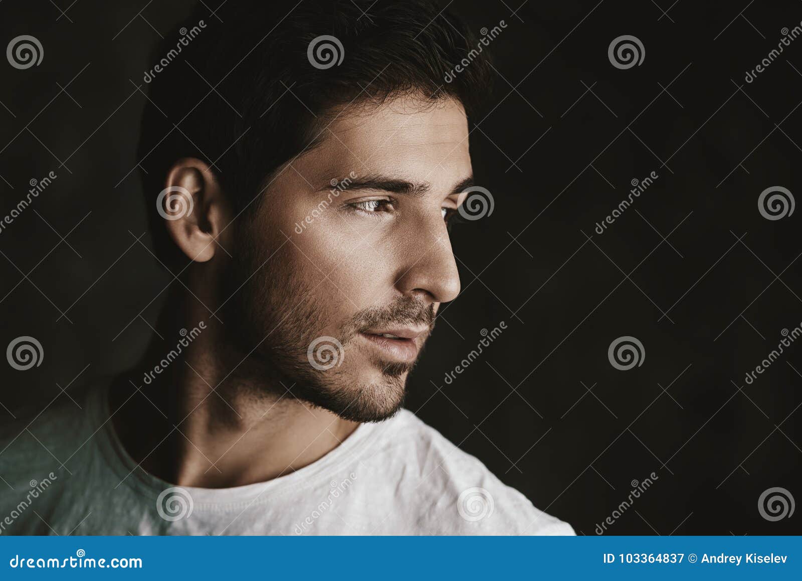 Homme bel italien image stock. Image of émotif, visage - 103364837