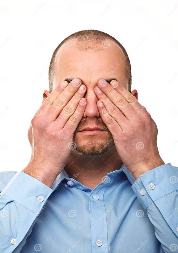 Homme borgne image stock. Image du homme, blanc, businessman - 18684827