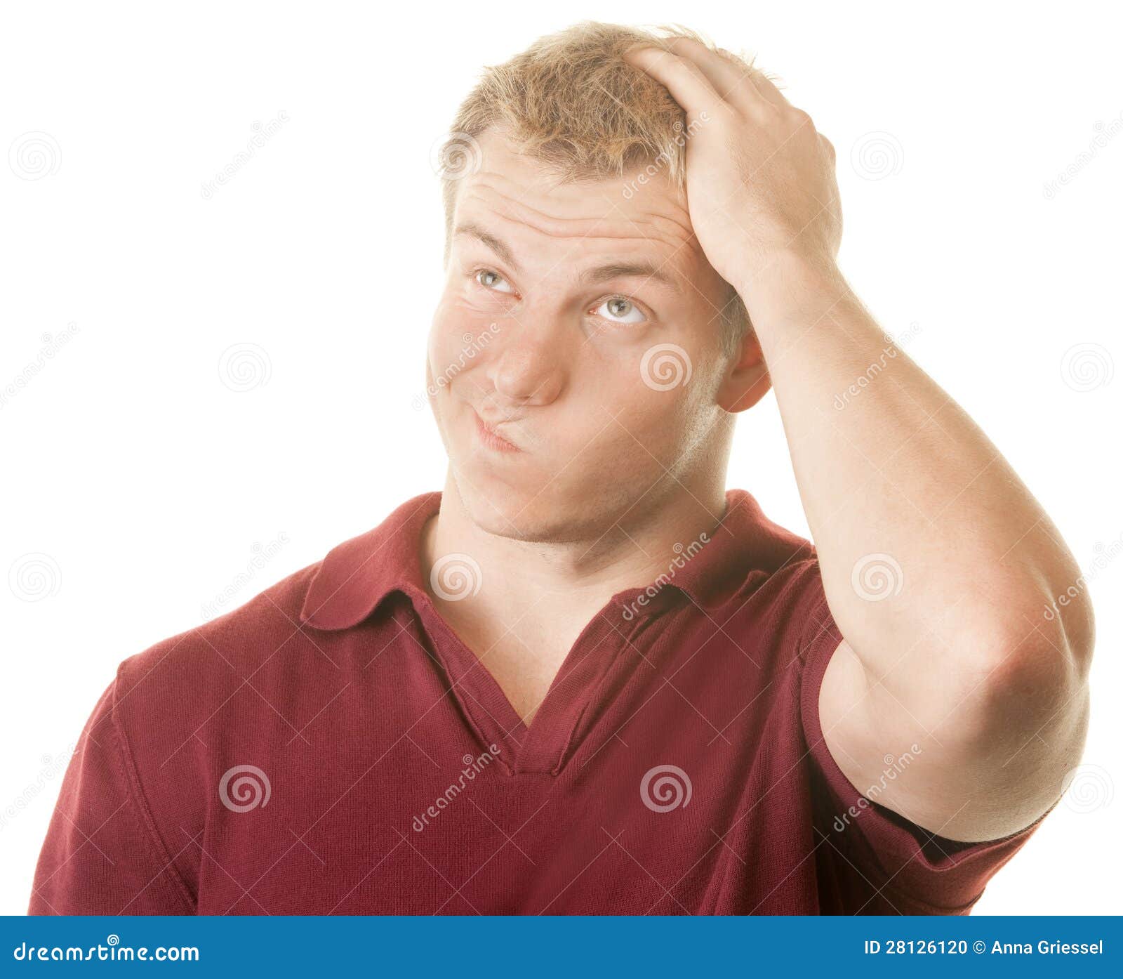 Homme confus photo stock. Image du confus, type, visages - 28126120