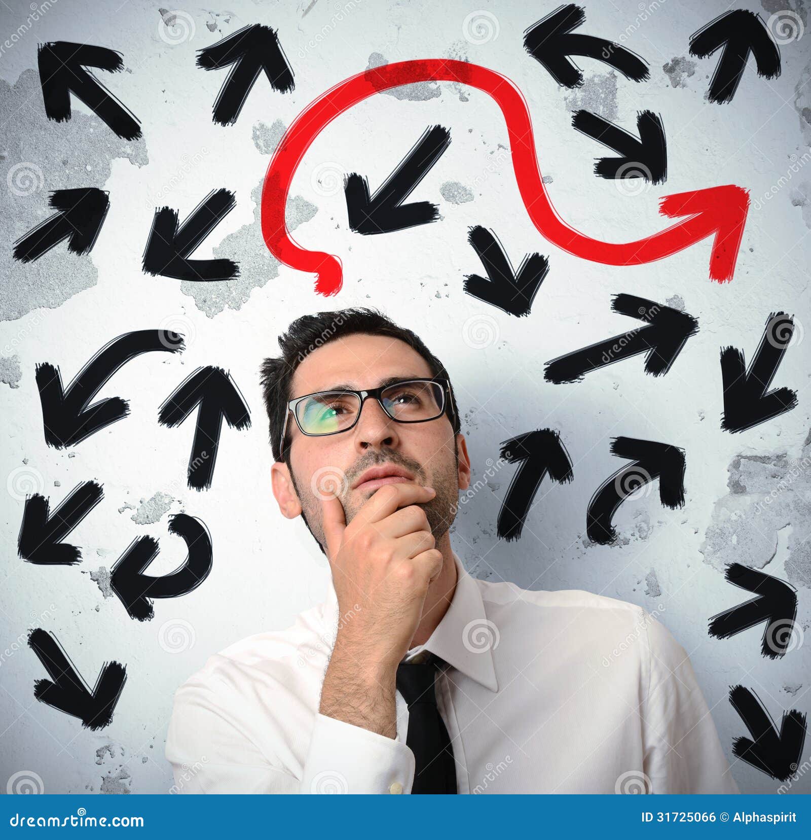 Homme d'affaires confus photo stock. Image du travail - 31725066