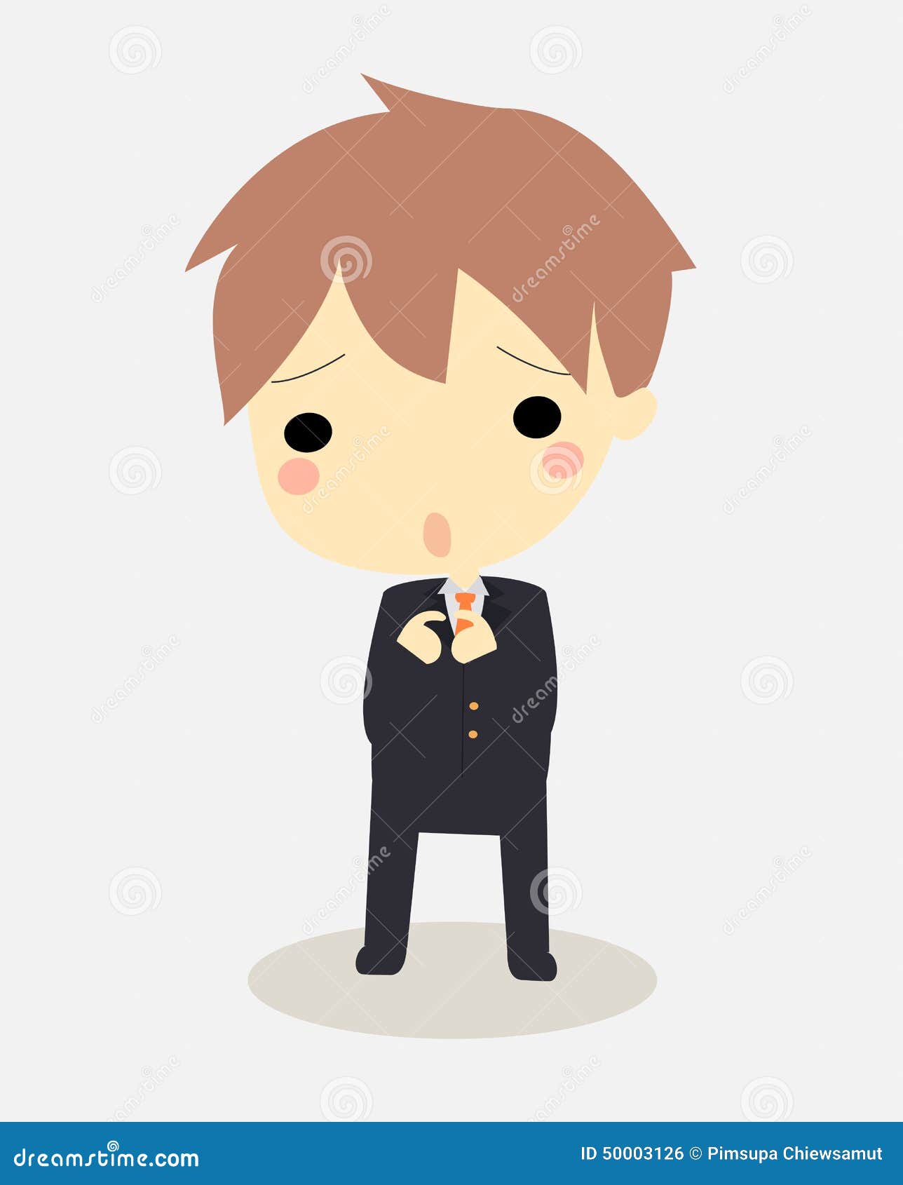 Homme d'affaires coupable illustration de vecteur. Illustration du ...