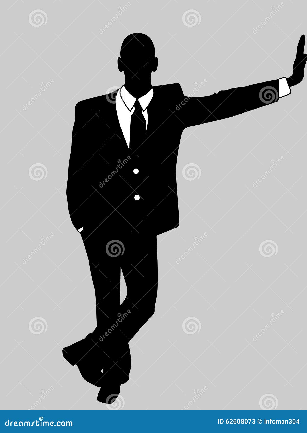 Homme D'affaires Noir Et Blanc Illustration Stock - Illustration du ...
