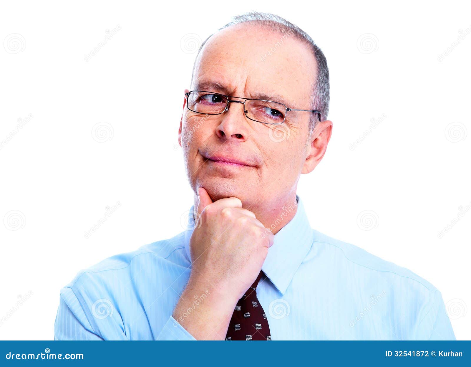 Homme D'affaires Sceptique. Photo stock - Image du carrière, fermer ...