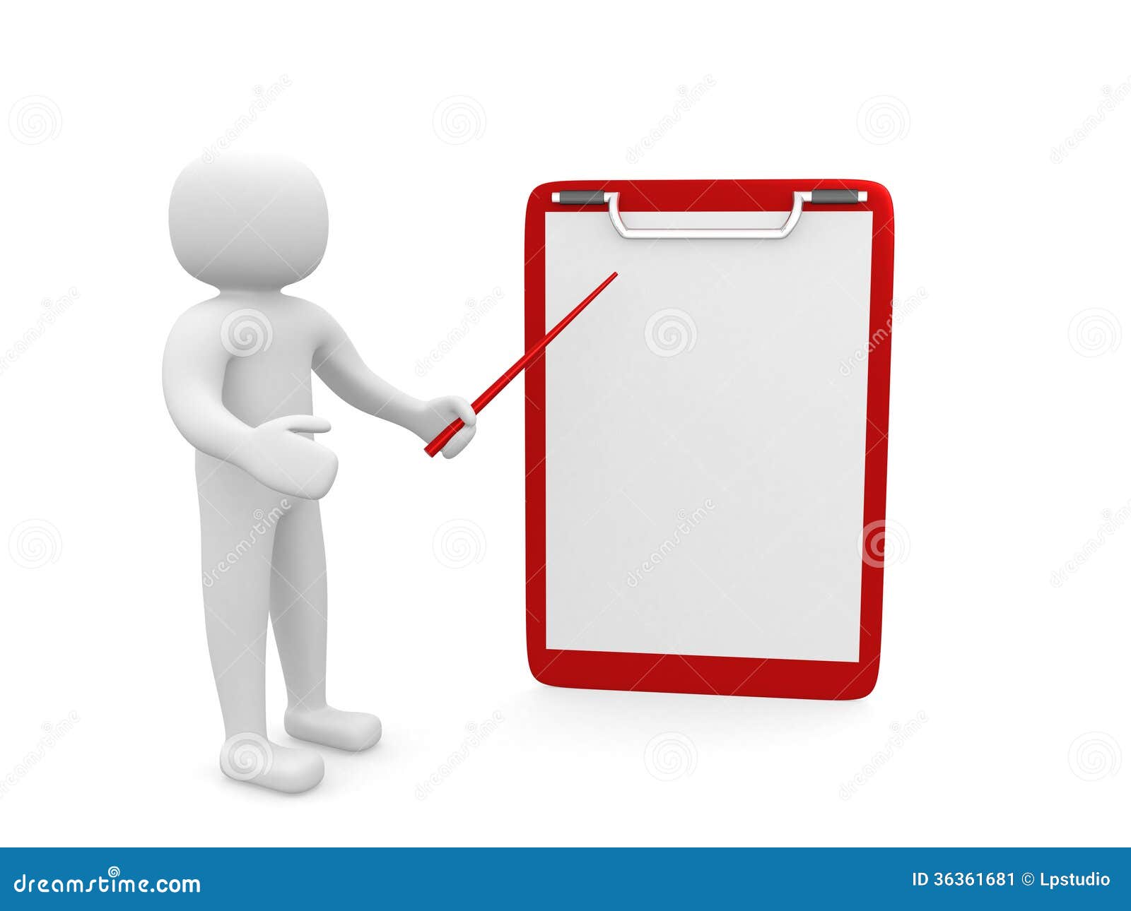 Homme 3d - La Personne Explique La Note Illustration Stock ...