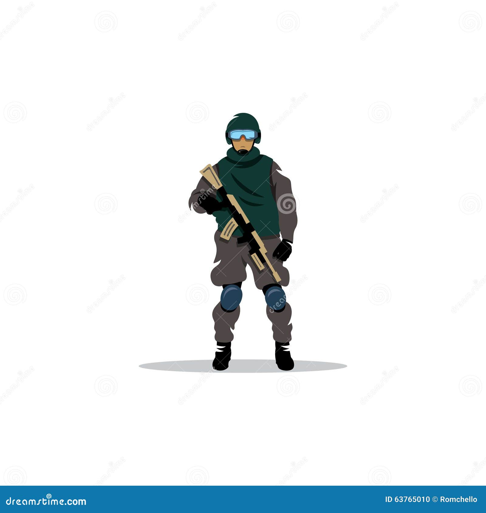 Homme De Commando Illustration De Vecteur Illustration de Vecteur ...