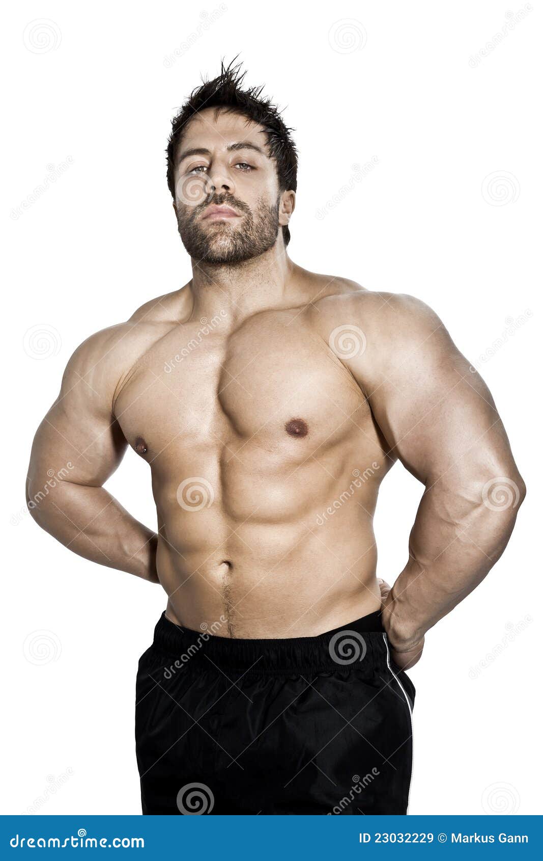 Homme de culturisme image stock. Image du magnifique - 23032229