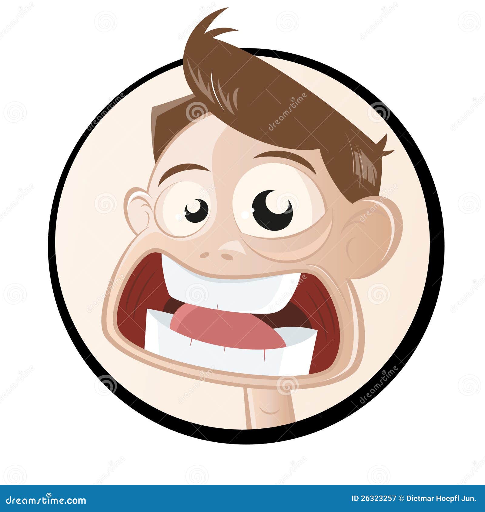 Homme de panique illustration stock. Illustration du accablé - 26323257