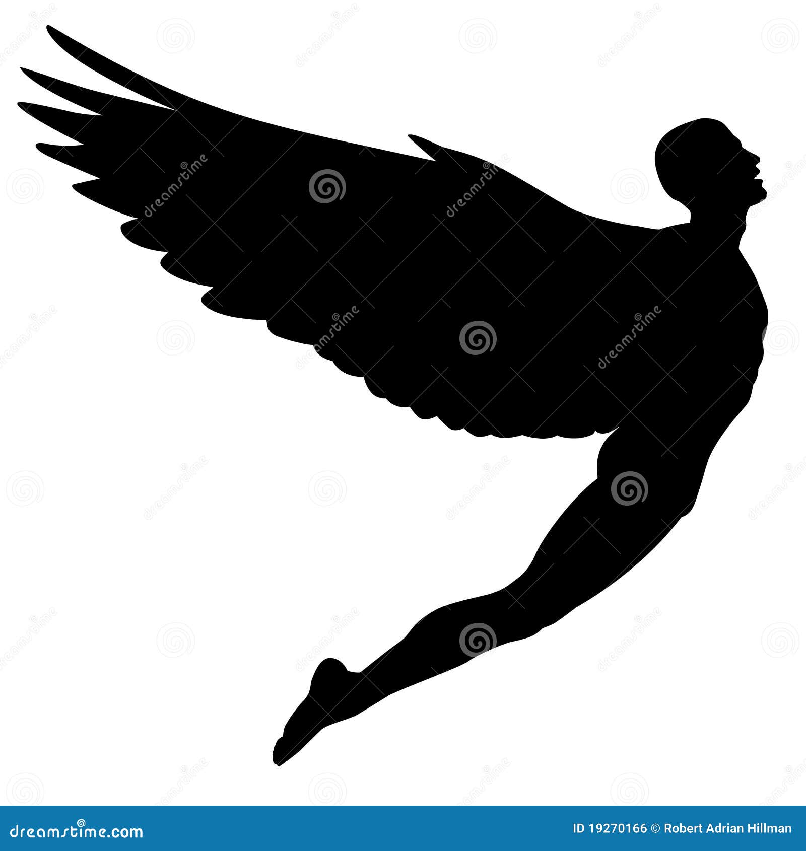 Homme de vol illustration de vecteur. Illustration du adulte - 19270166