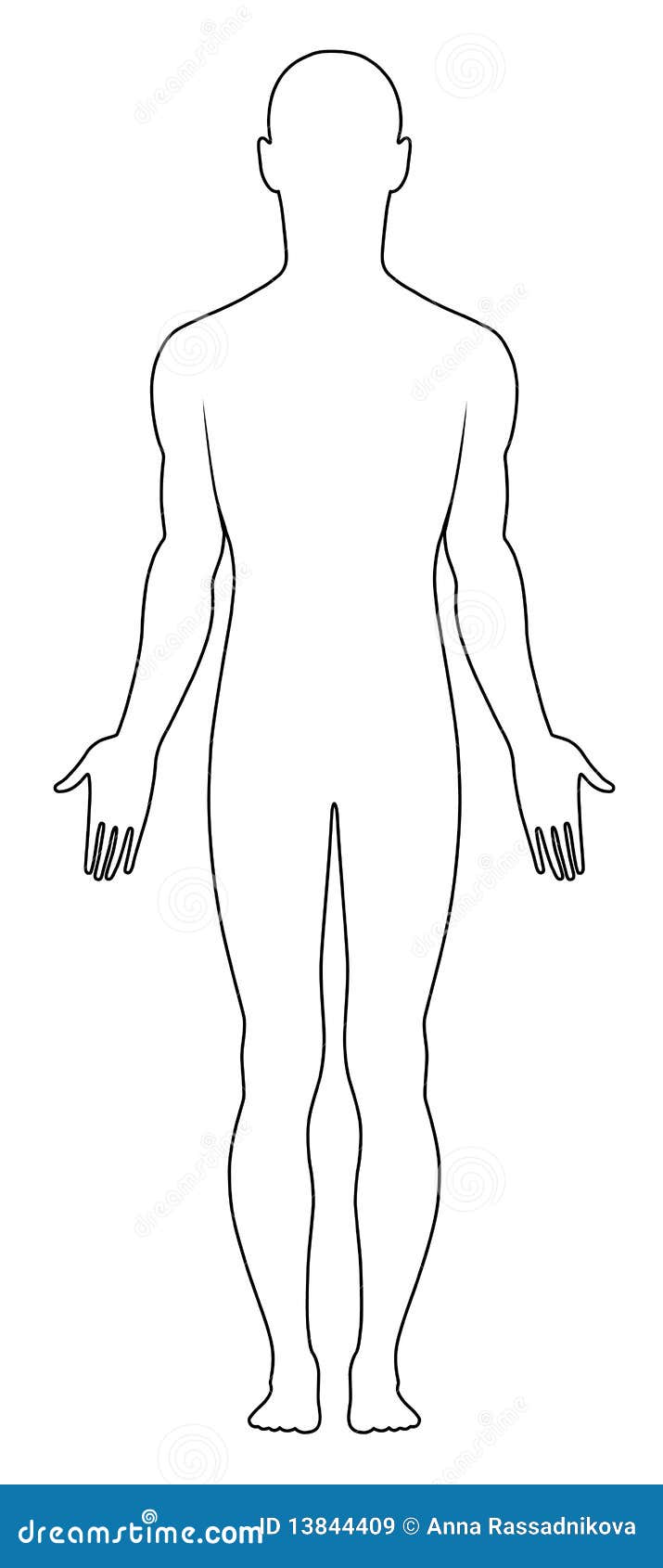 Silhouette Homme Debout De Face - bmp-alley