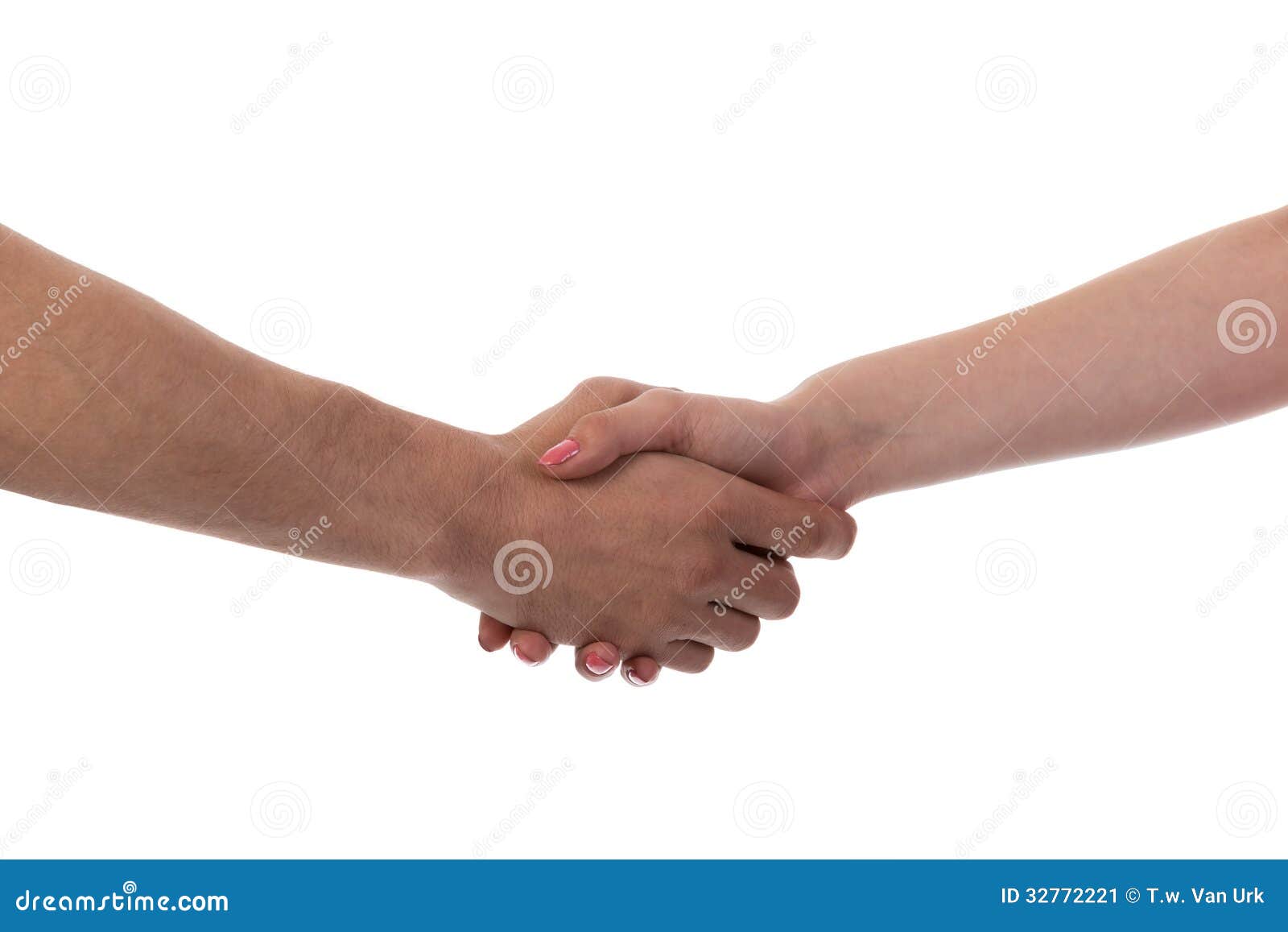 Homme Et Femme Se Serrant La Main Image Stock Image Du Associé