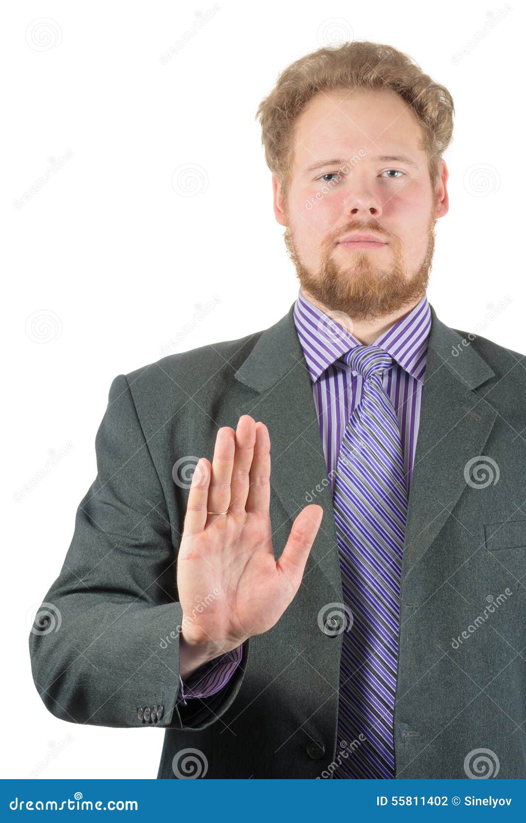 Homme Faisant Le Signe De Refus Photo stock - Image du fond ...