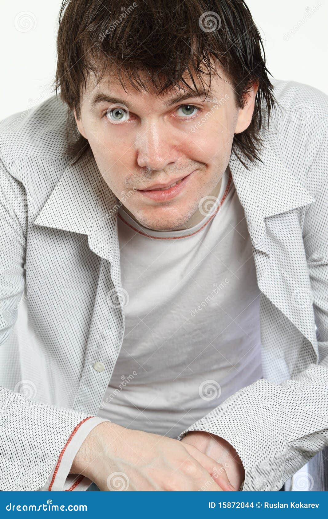 Homme fatigué. photo stock. Image du gens, masculin, blanc - 15872044