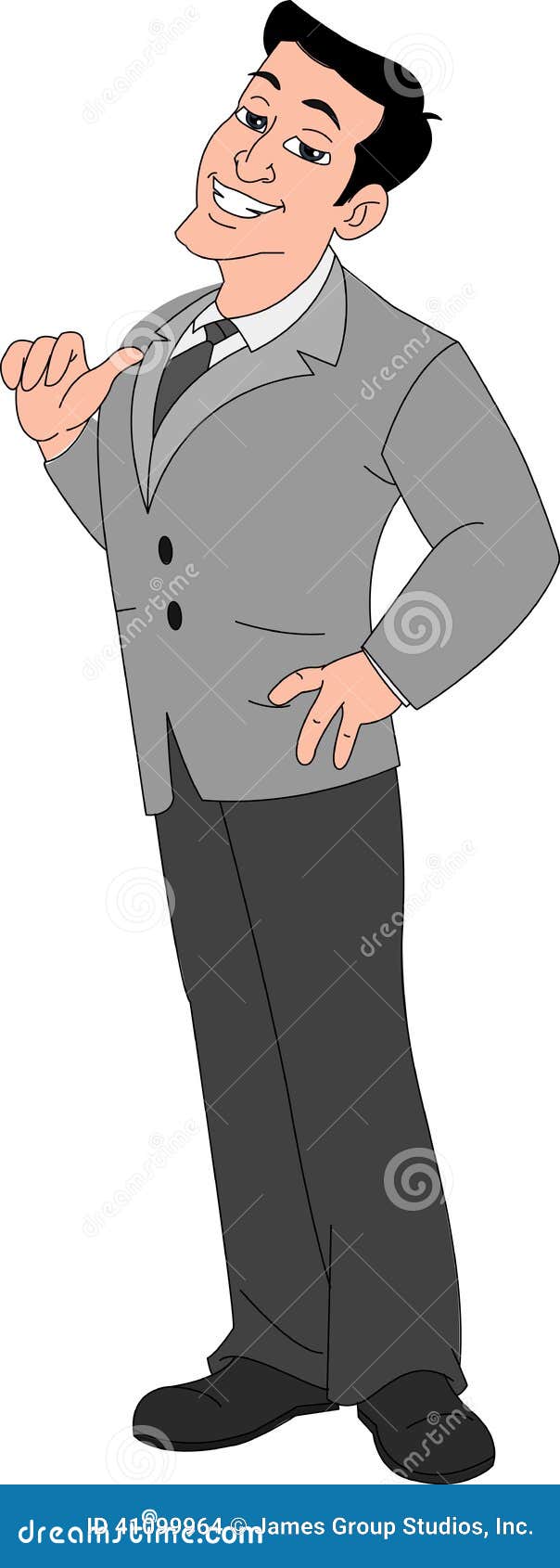 Homme fier illustration de vecteur. Illustration du directeur - 41099964