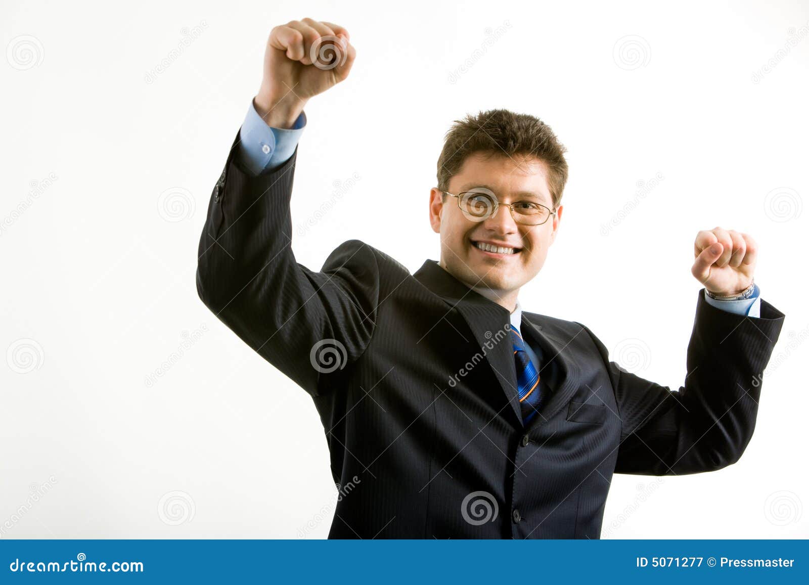 Homme heureux image stock. Image du joyeux, rire, bossage - 5071277