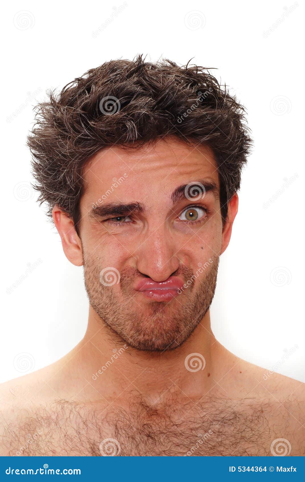 Homme idiot photo stock. Image of beau, drôle, isolement - 5344364