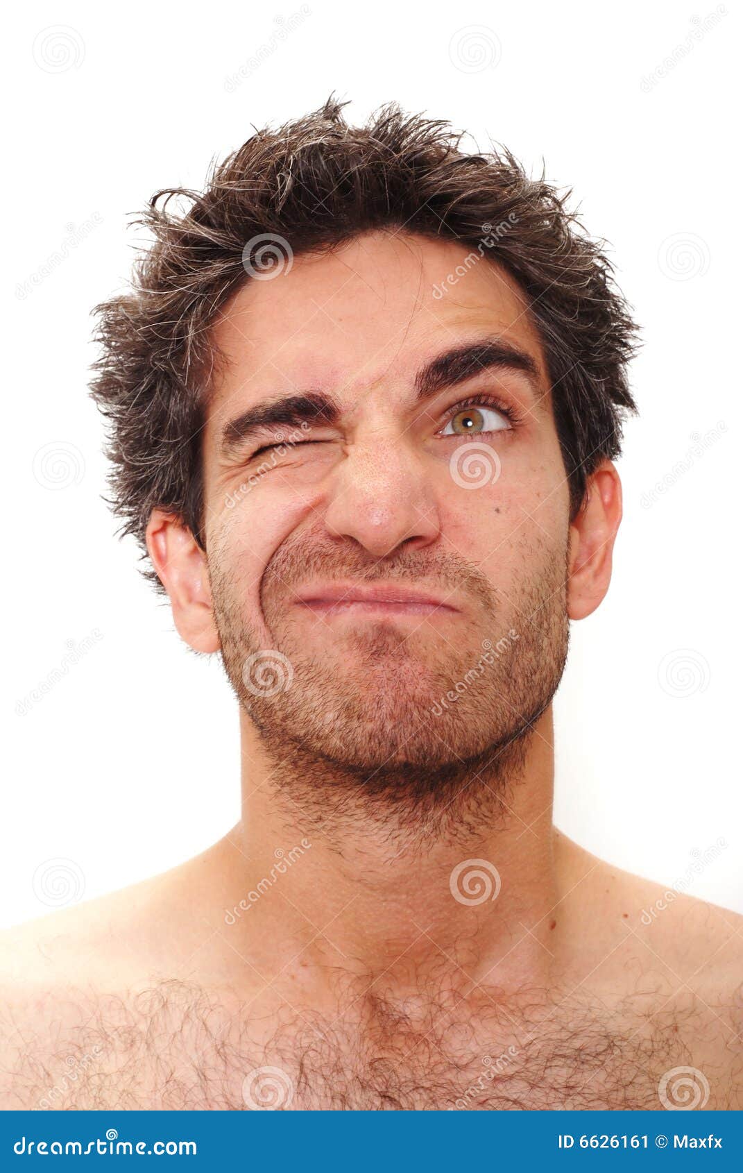 Homme idiot image stock. Image du jeune, visage, type - 6626161