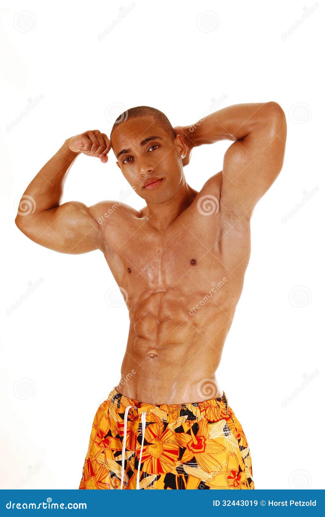 Homme Montrant Son Biceps Image Stock Image Du Homme 32443019