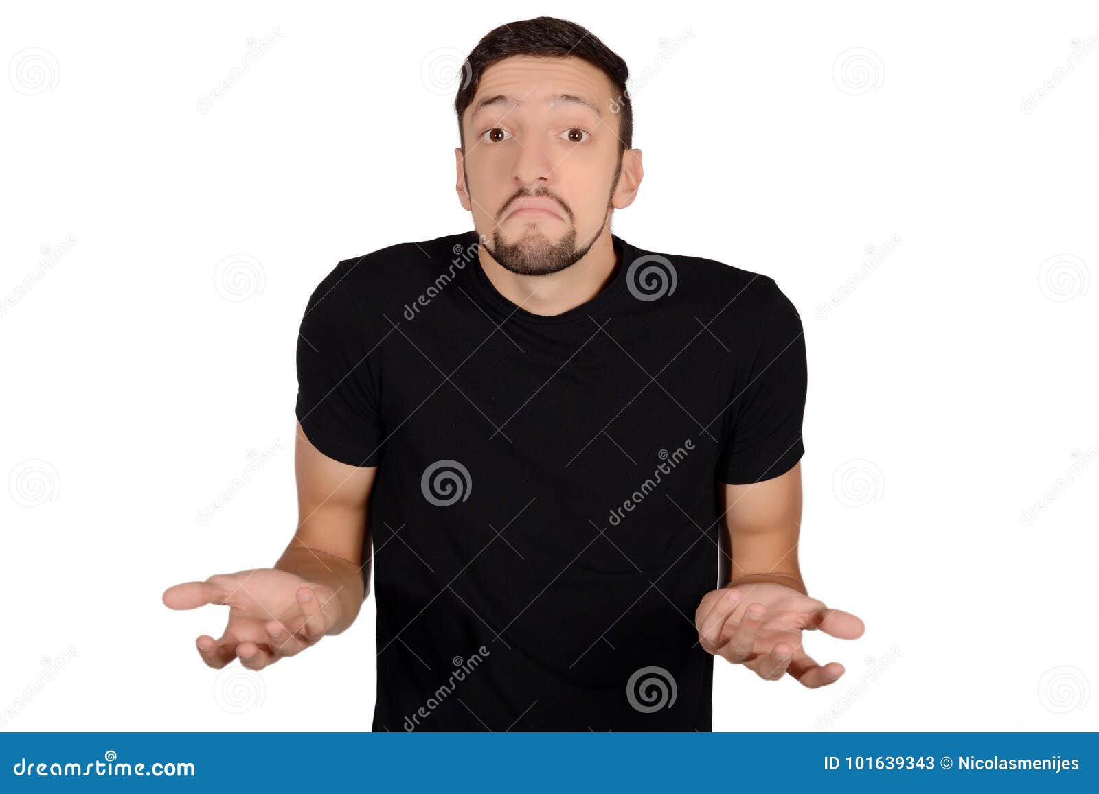 Homme ne pas comprendre image stock. Image du masculin - 101639343