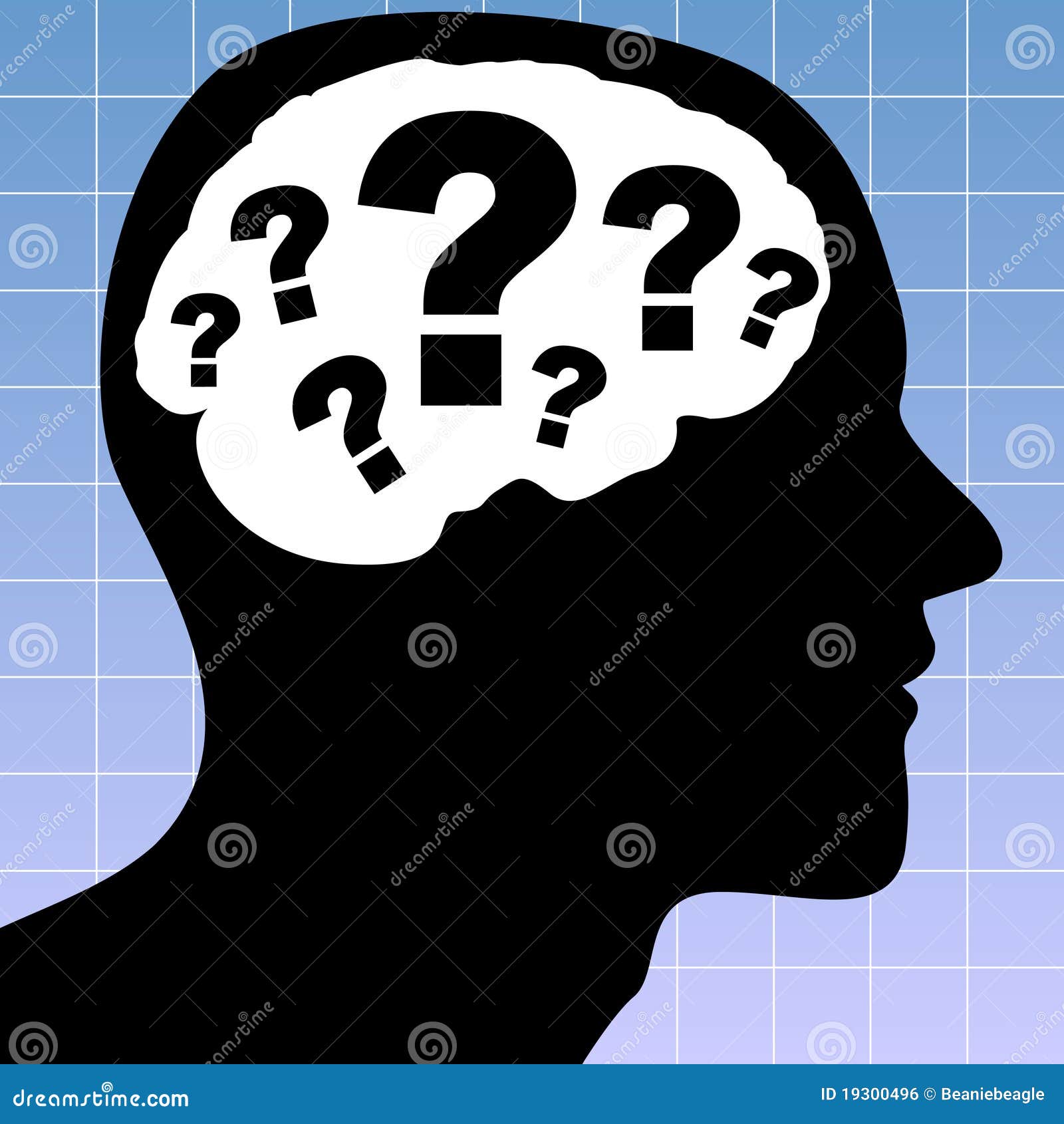 Homme pensant illustration de vecteur. Illustration du imagination ...