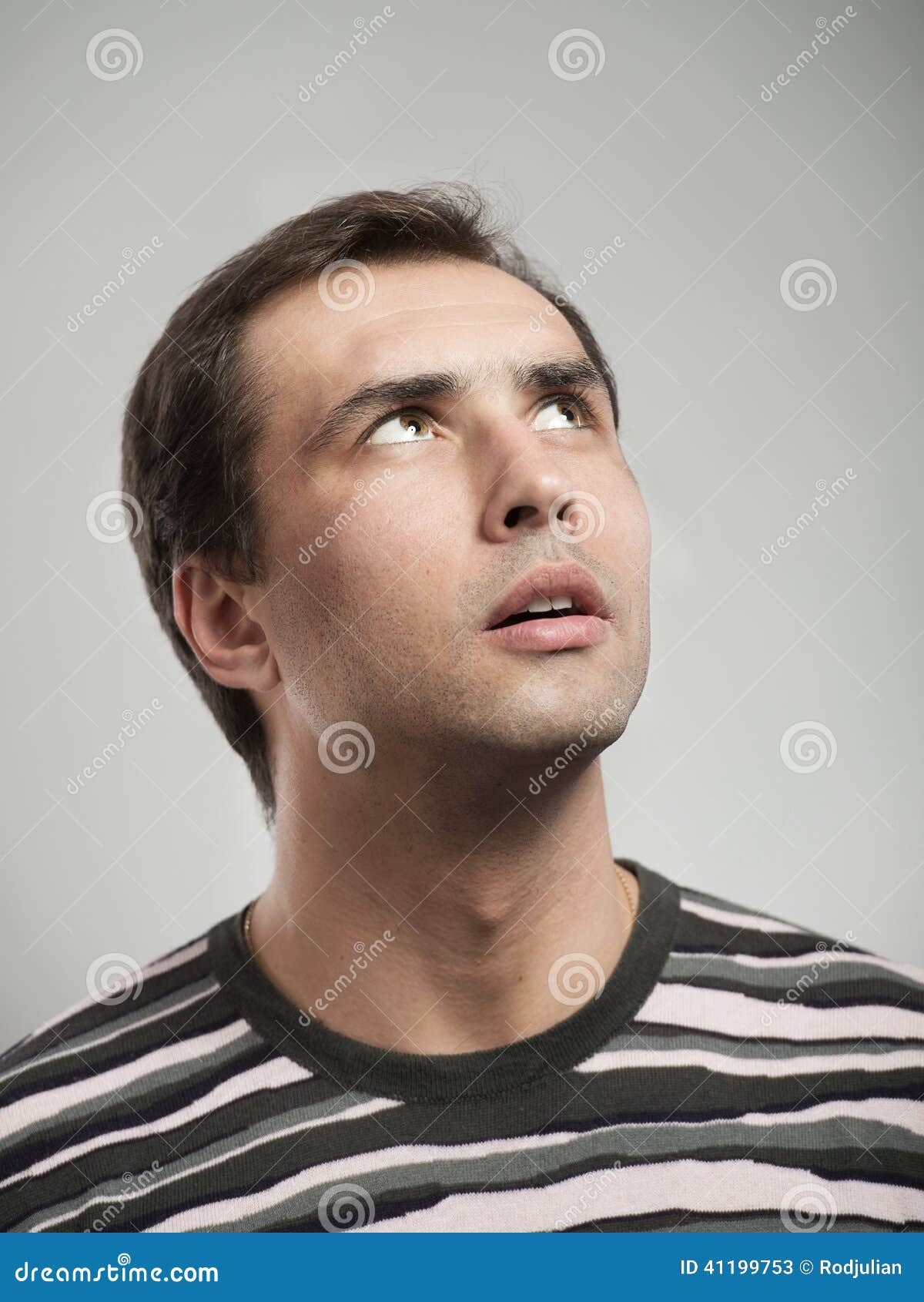 Homme pensif image stock. Image du rêvassez, idée, visage - 41199753