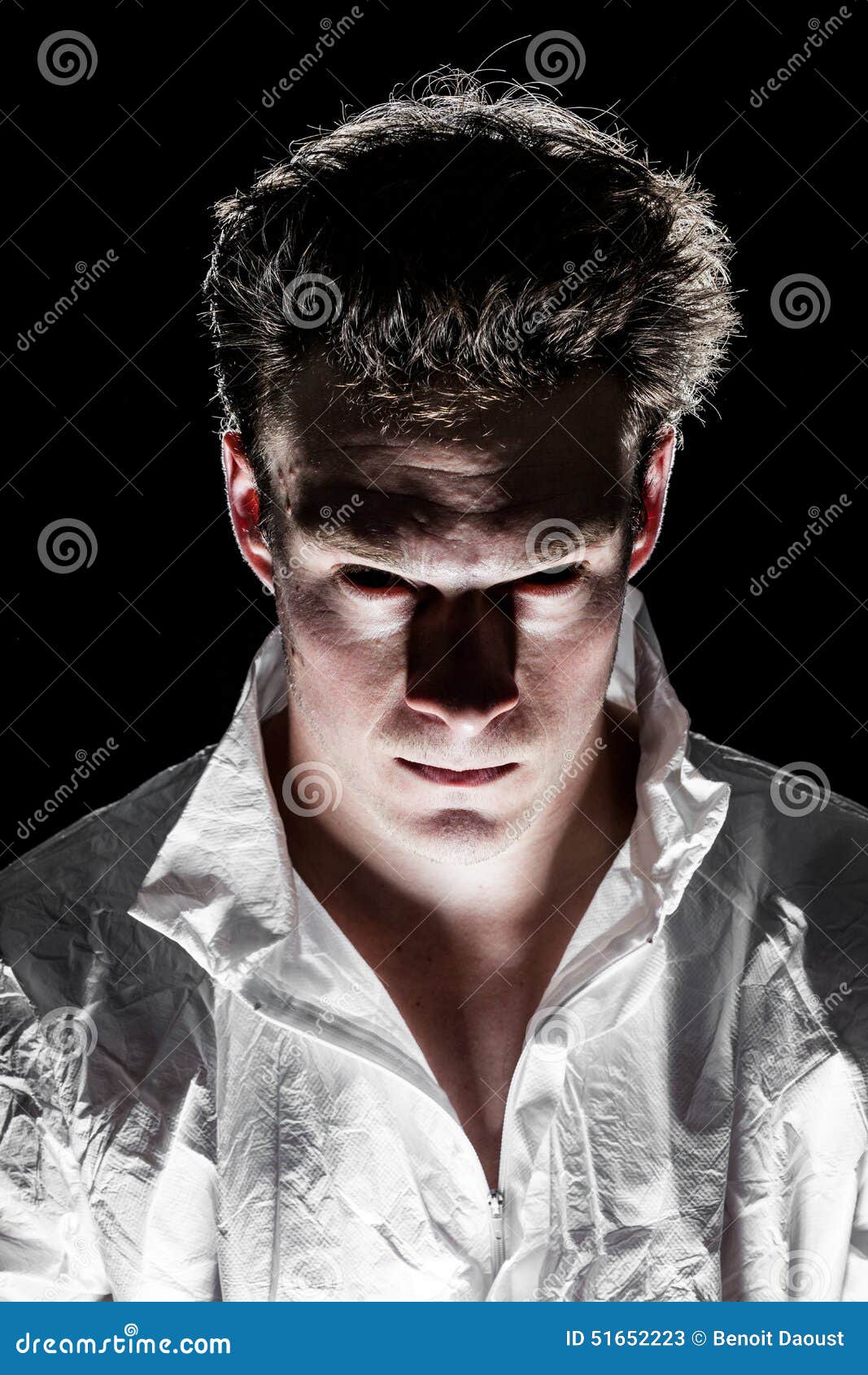 Homme Psychopathe Bizarre Obscur Image stock - Image du psychopathe ...